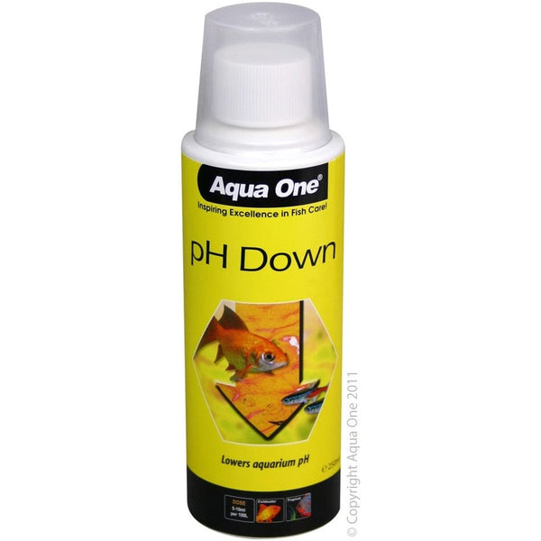 Aqua One Liquid PH Down 250ml Treatment - Aquaristic Online
