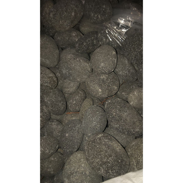 River Rocks Smooth Black Lava /kg – Aquaristic Online